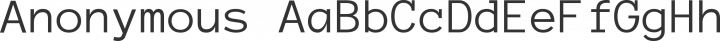 Anonymous Font Free by Mark Simonson | Font Squirrel