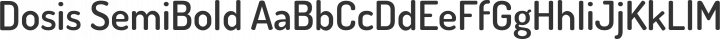 Dosis Font Free by Impallari Type » Font Squirrel
