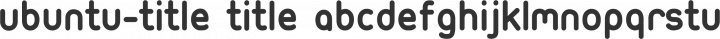 Ubuntu-Title Font Free by Andrew Fitzsimon | Font Squirrel