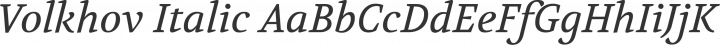 Volkhov Font Free by Cyreal | Font Squirrel