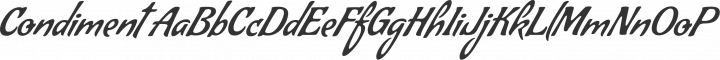 Condiment Font Free by Sudtipos » Font Squirrel