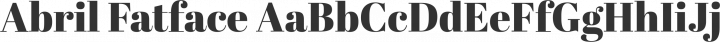 Abril Fatface Font Free by TypeTogether | Font Squirrel