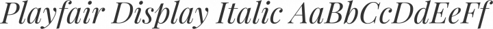 Playfair Display Font Free by Claus Eggers Sørensen » Font Squirrel