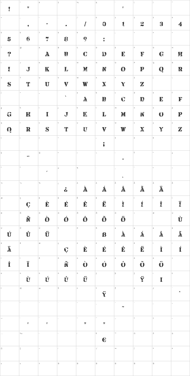 Armalite Rifle Font Free by Vic Fieger » Font Squirrel