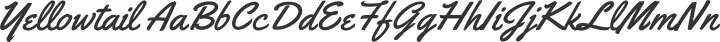 Yellowtail Font Free by Astigmatic » Font Squirrel
