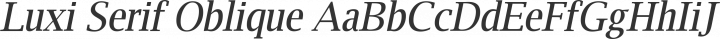 Luxi Serif Font Free by Bigelow & Holmes » Font Squirrel